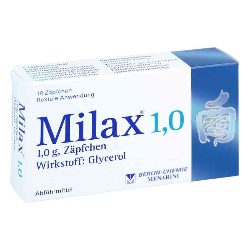 Milax 1,0 czopki 10 szt. kup online | apteka internetowa apo-discounter.pl