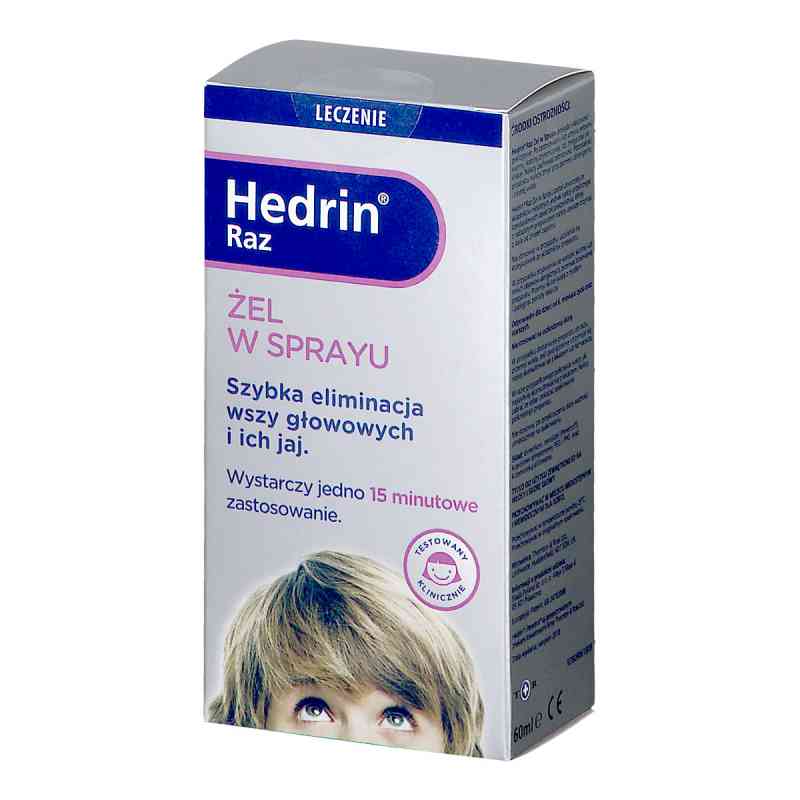 Hedrin Raz żel w sprayu 60 ml kup online | apteka internetowa apo ...