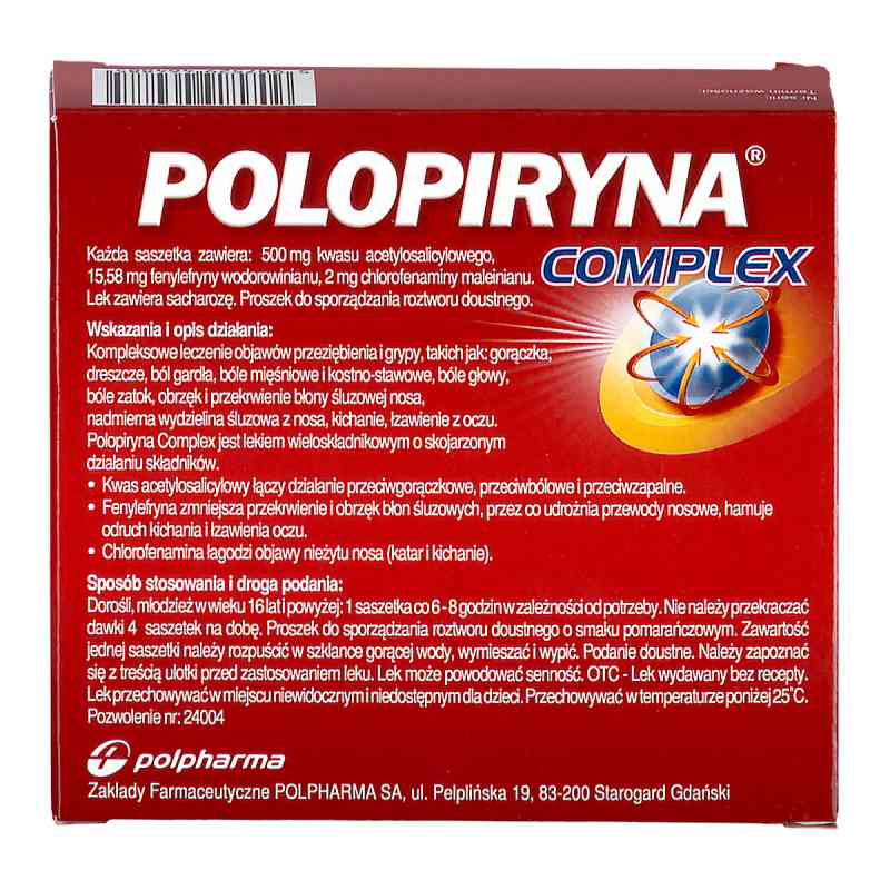 Polopiryna Complex saszetki 8 | apteka internetowa apo-discounter.pl