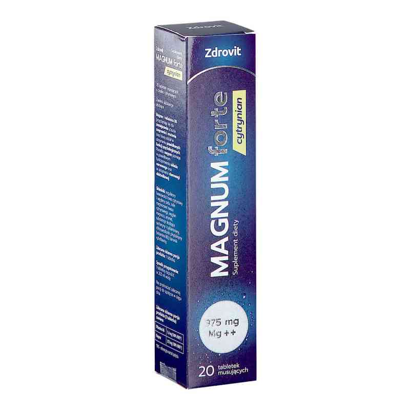 Zdrovit Magnum forte cytrynian tabletki musujące 20