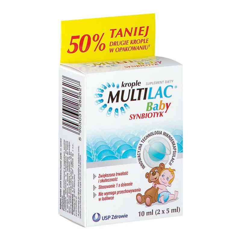 Krople Multilac Baby 2 kup online | apteka internetowa apo-discounter.pl