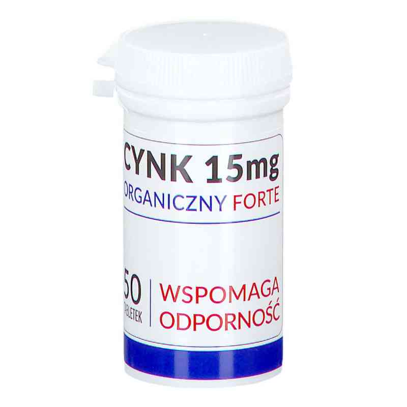 Cynk 15mg Organiczny Forte tabletki 50 kup online