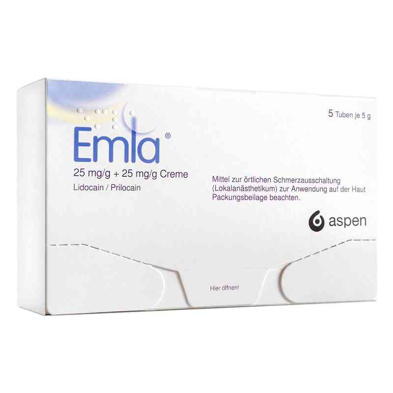 Emla 25 mg/g + 25 mg/g krem 5X5 g kup online