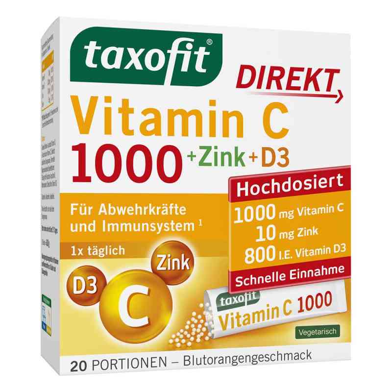 Taxofit Vitamin C1000 +zink+d3 Direkt Granulat 20 szt.