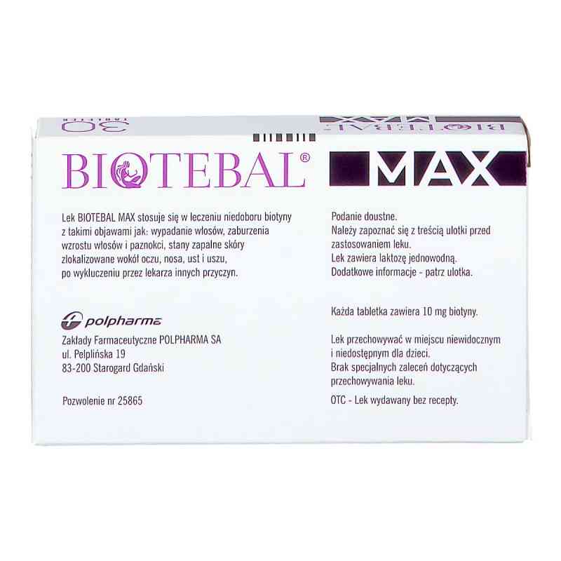 Biotebal Max, Biotebal 10 mg, tabletki Biotebal Max cena, opinie - Apo ...
