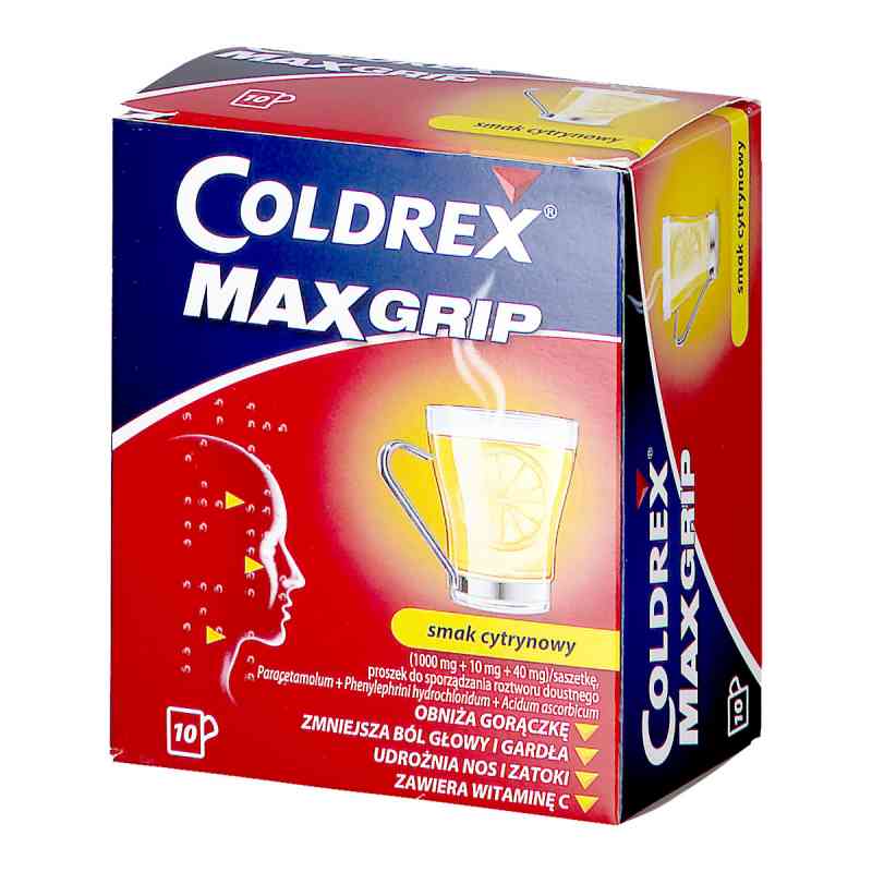 Coldrex MaxGrip saszetki, lek na przeziębienie w saszetkach, Coldrex ...