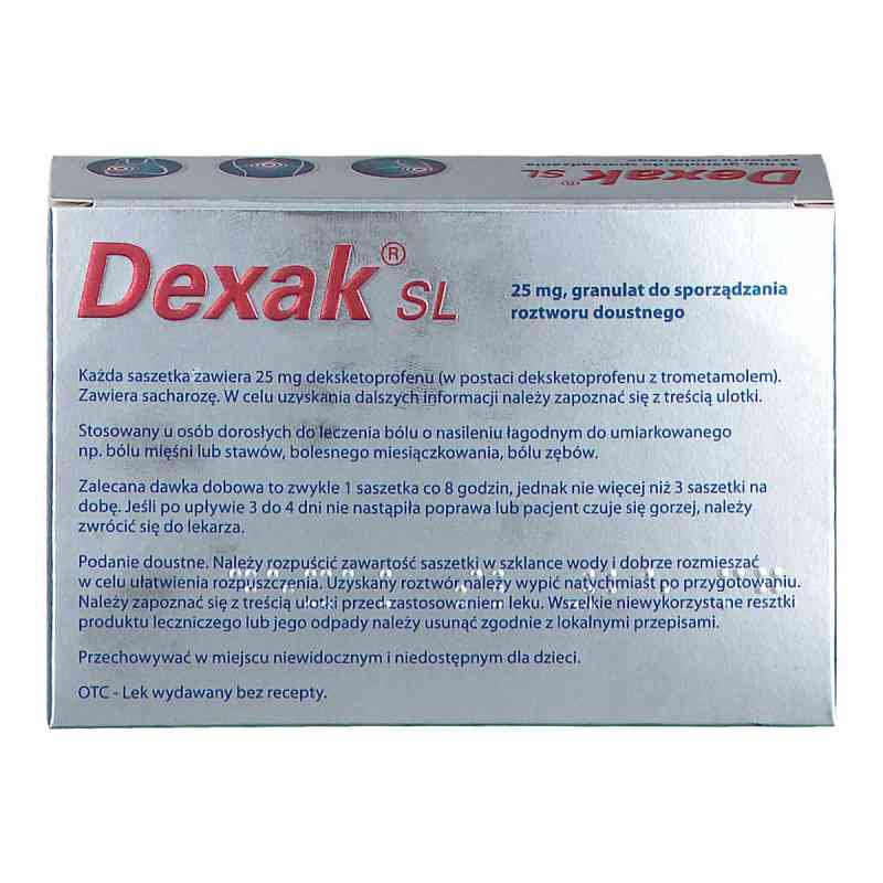 Dexak SL saszetki 20 kup online | apteka internetowa apo-discounter.pl