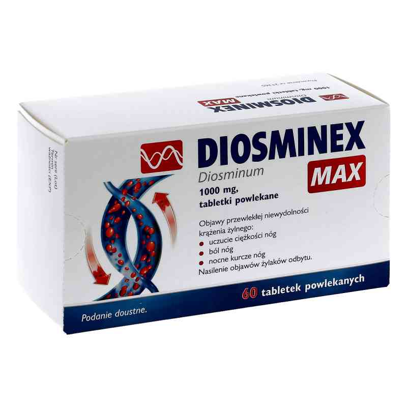 Diosminex Max 60 kup online | apteka internetowa apo-discounter.pl