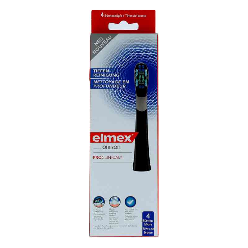 Elmex Proclinical Intens Bürstenköpfe schwarz 4 szt.