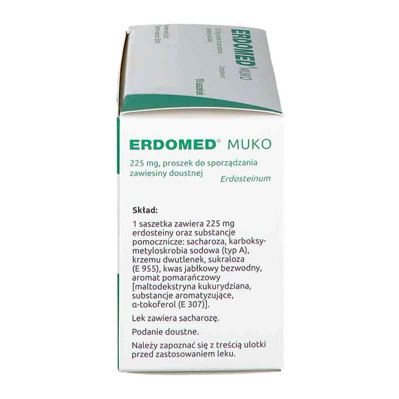 Erdomed Muko 225 mg proszek do sporządzania zawiesiny doustnej 10