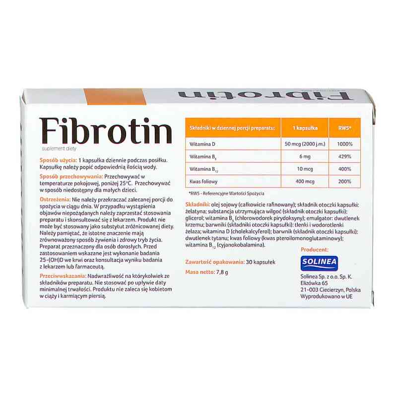 Fibrotin kapsułki 30 kup online | apteka internetowa apo-discounter.pl