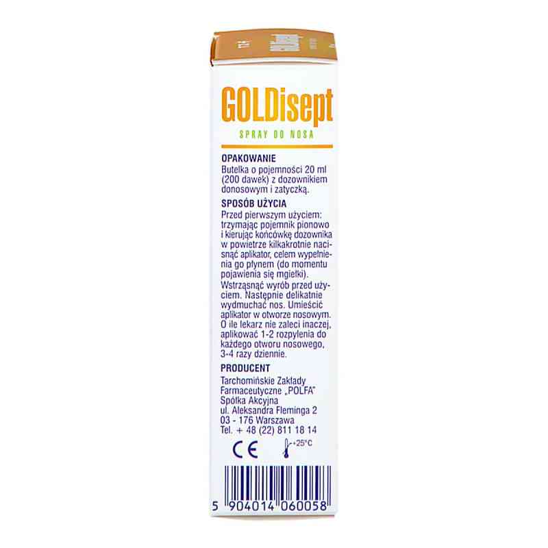 Goldisept spray do nosa 1 kup online | apteka internetowa apo-discounter.pl