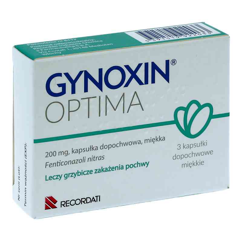 Gynoxin Optima 200mg, lek na infekcje grzybicze pochwy - Apo-Discounter.pl