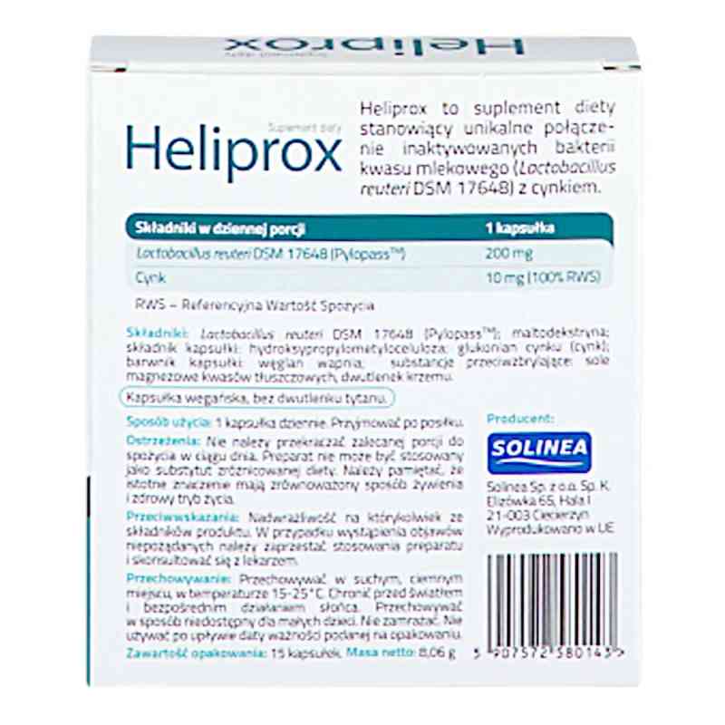 Heliprox kapsułki 15 kup online | apteka internetowa apo-discounter.pl