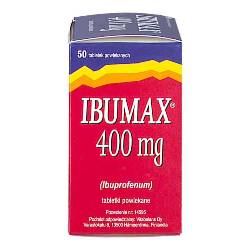 Ibumax 400mg tabletki 50 kup online | apteka internetowa apo-discounter.pl