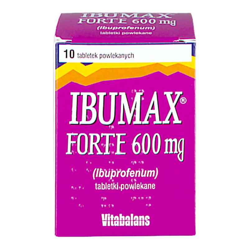 Ibumax Forte 600mg 10 kup online | apteka internetowa apo-discounter.pl