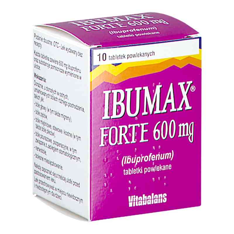 Ibumax Forte 600mg 10 kup online | apteka internetowa apo-discounter.pl