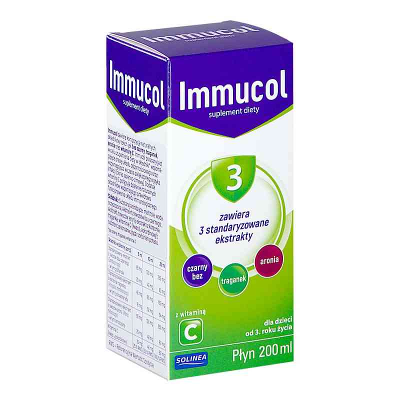 Immucol 3 syrop 200 ml kup online | apteka internetowa apo-discounter.pl