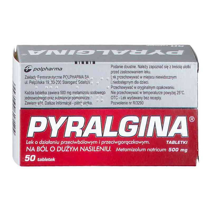 Pyralgina tabletki 50 kup online | apteka internetowa apo-discounter.pl