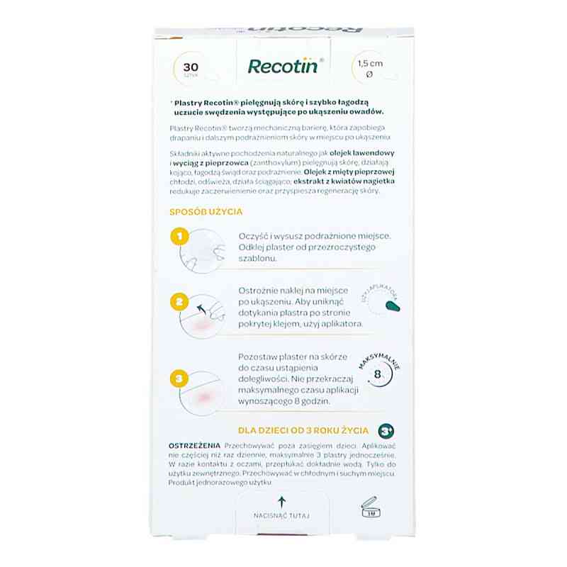 Recotin Plastry opinie, cena, apteka - Apo-Discounter.pl