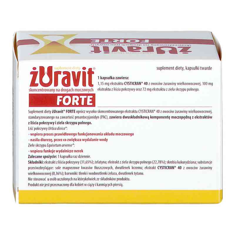 Żuravit Forte kapsułki 60 kup online | apteka internetowa apo-discounter.pl