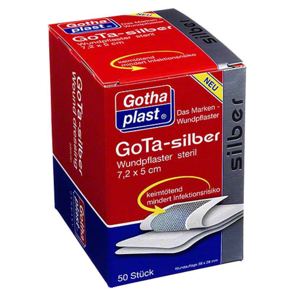 Gota Silber Wundpflaster 5x7,2 steril 50 szt.