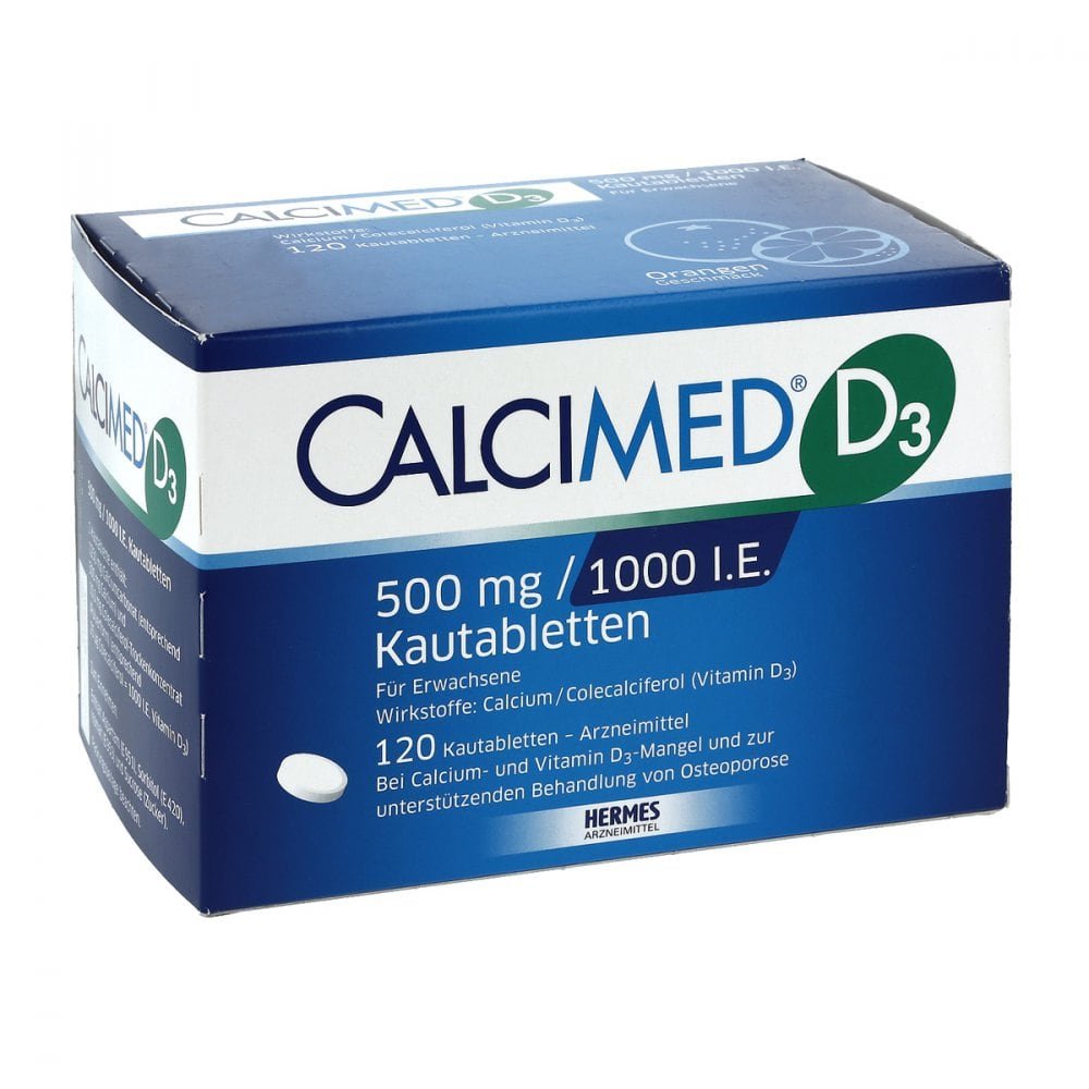 Calcimed D3 500 mg/1000 I.e. Kautabletten 120 szt.