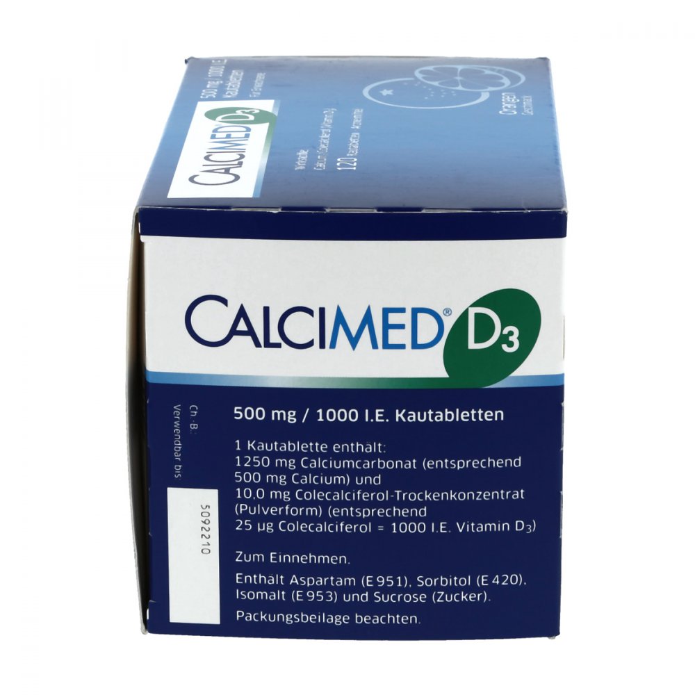 Calcimed D3 500 mg/1000 I.e. Kautabletten 120 szt.