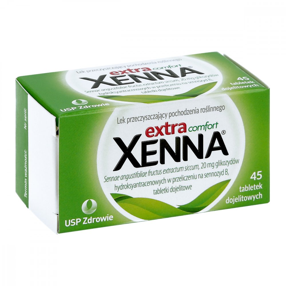 Xenna Extra Comfort 45 tabletek, lek przeczyszczający, Xenna Comfort ...