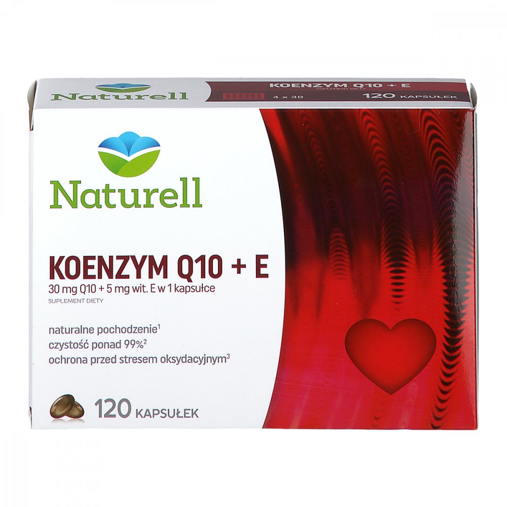 Naturell Koenzym Q10+E kapsułki 120 | apteka internetowa apo-discounter.pl