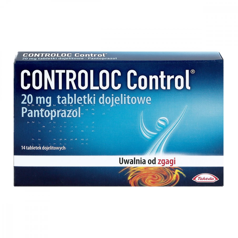 Controloc Control 20 mg, tabletki na zgagę i refluks - Apo-Discounter.pl