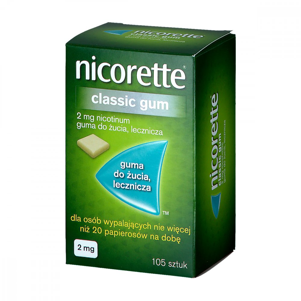 Nicorette Classic Gum guma do żucia 105 | apteka internetowa apo ...
