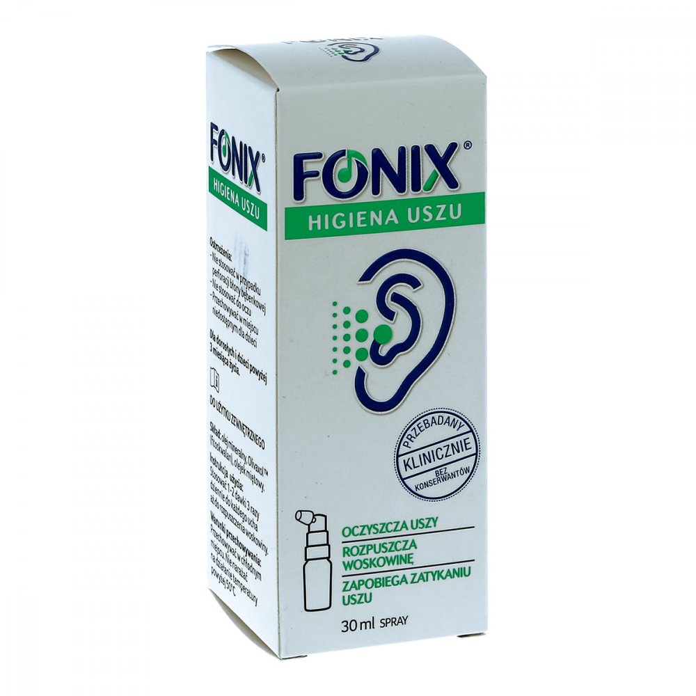 Fonix Higiena Uszu spray 30 ml, spray do uszu Fonix - Apo-Discounter.pl