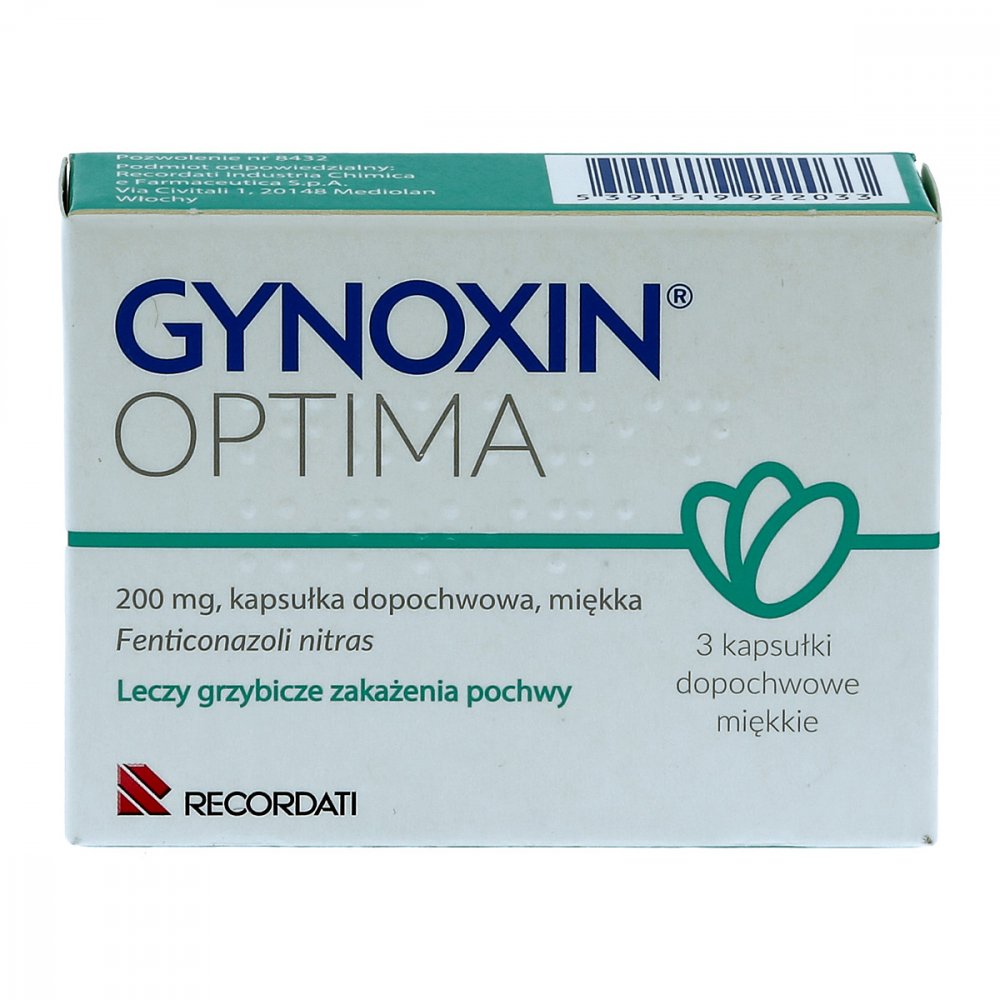 Gynoxin Optima 200mg kapsułki dopochwowe 3