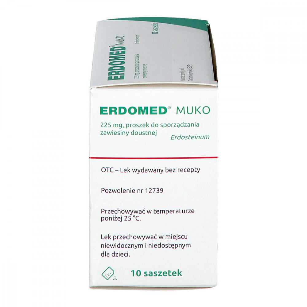 Erdomed Muko 225 mg proszek do sporządzania zawiesiny doustnej 10