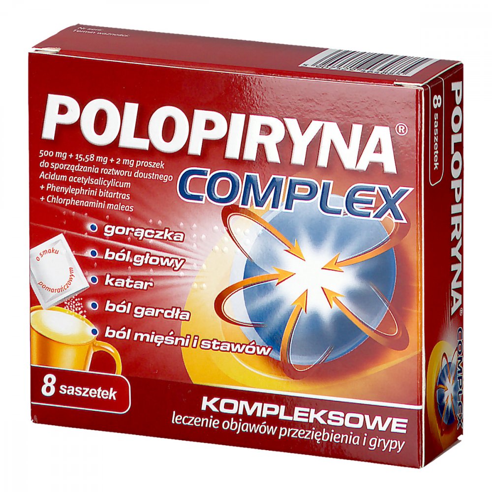 Polopiryna Complex saszetki 8 | apteka internetowa apo-discounter.pl