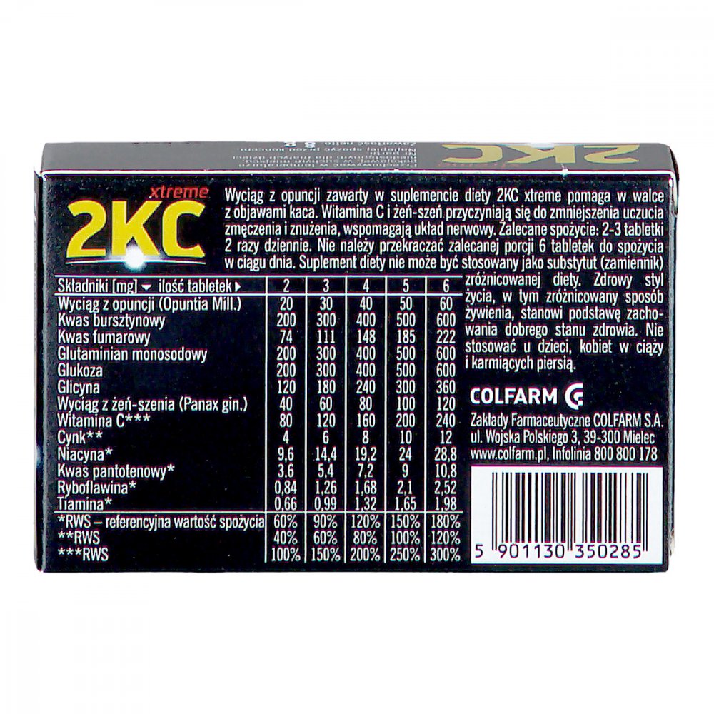 2KC Xtreme tabletki, 2KC Xtreme opinie - Apo-Discounter.pl