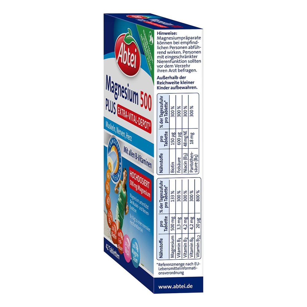 Abtei Magnesium 500 Plus Tabletten 42 szt. kup online