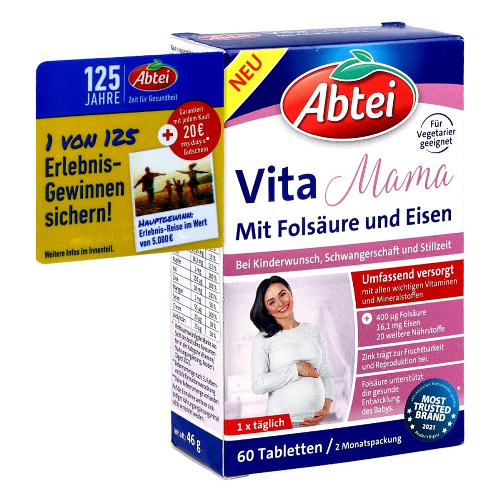 Abtei Vita Mama Tabletten 60 szt. kup online