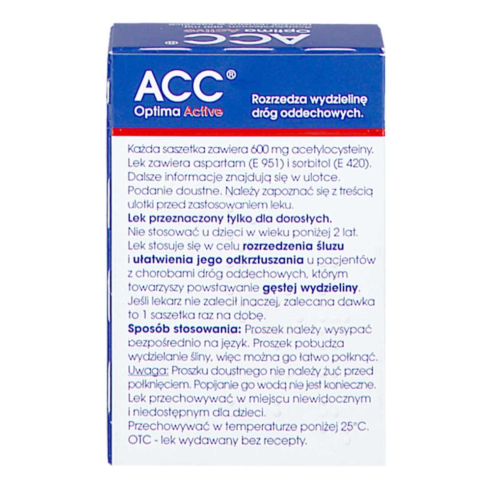 ACC Optima Active saszetki 10 kup online | apteka internetowa apo ...