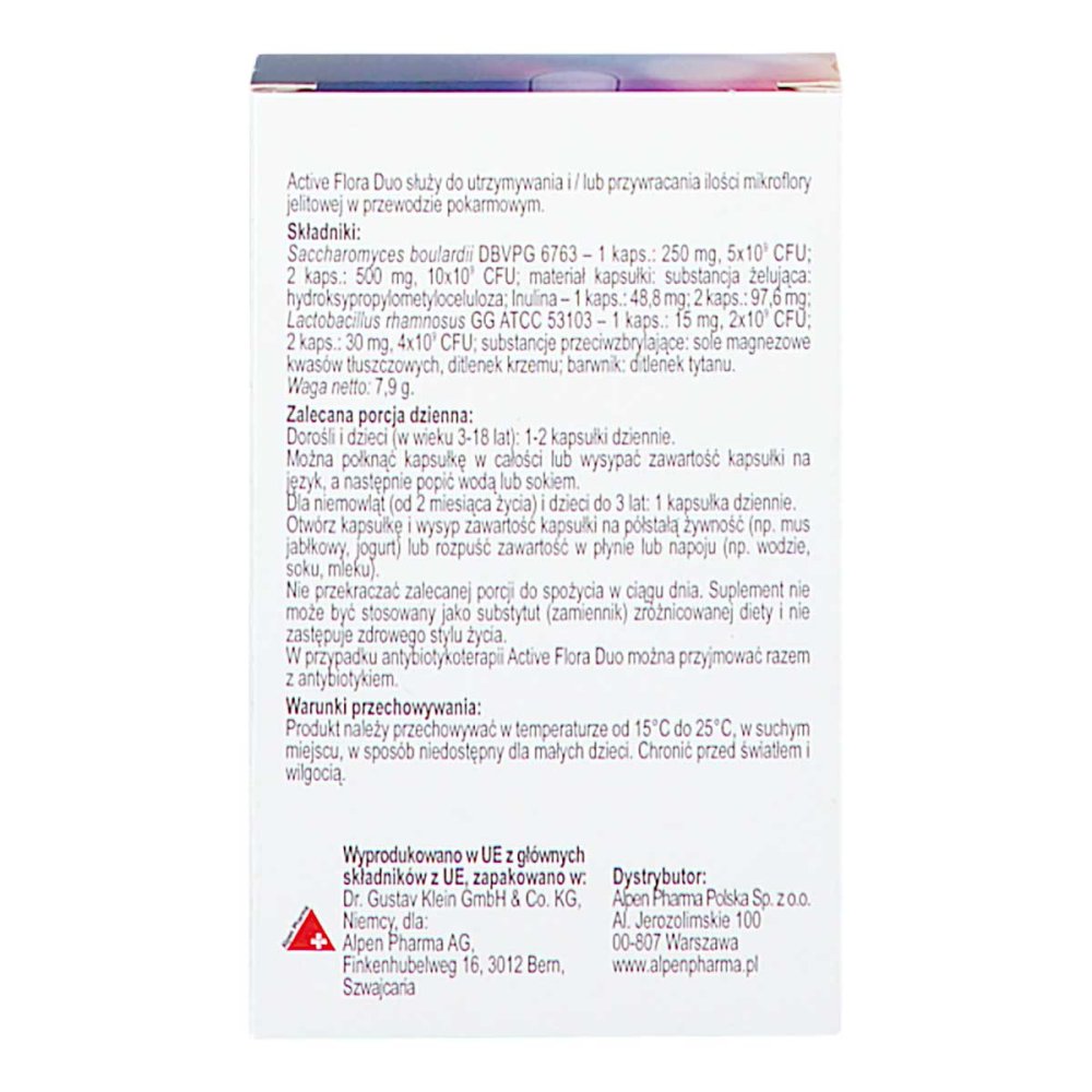 Active Flora DUO kapsułki 20 kup online | apteka internetowa apo ...
