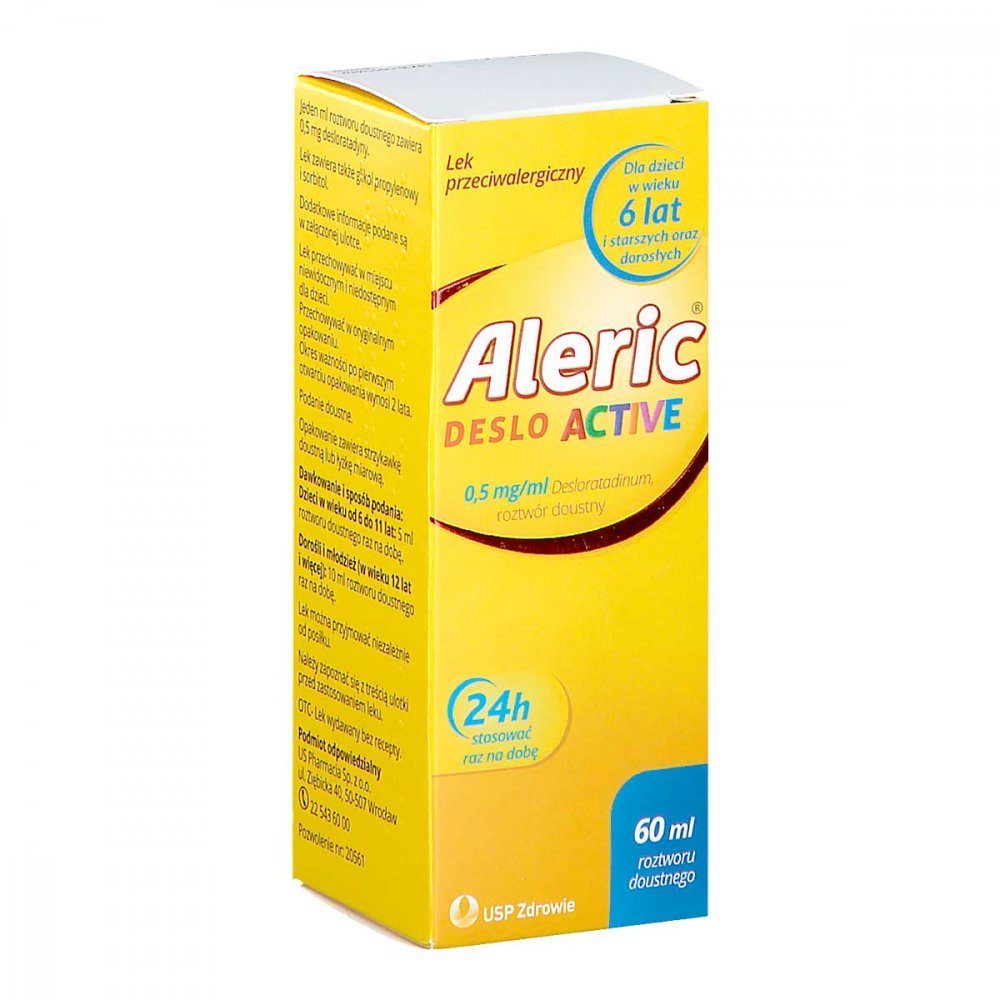 Aleric Deslo Active 60 ml kup online | apteka internetowa apo-discounter.pl
