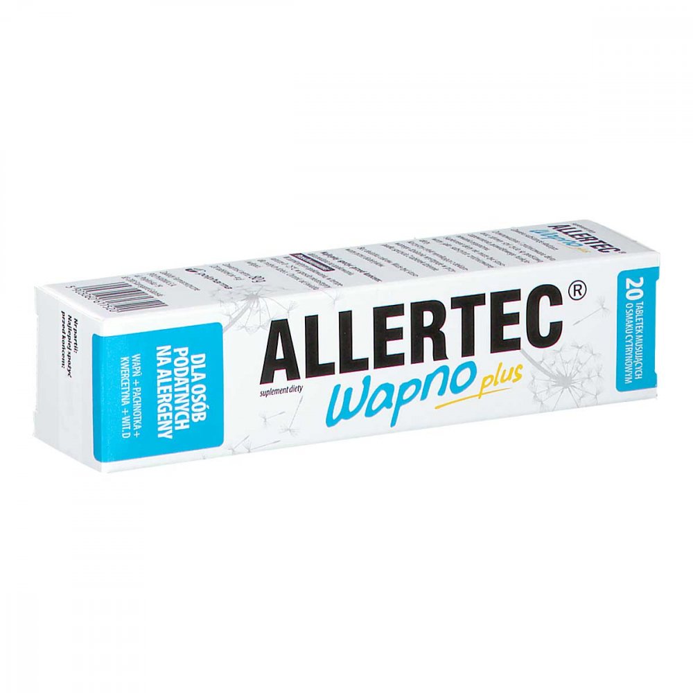 Allertec Wapno plus tabletki musujące 20 szt opinie, cena - Apo ...