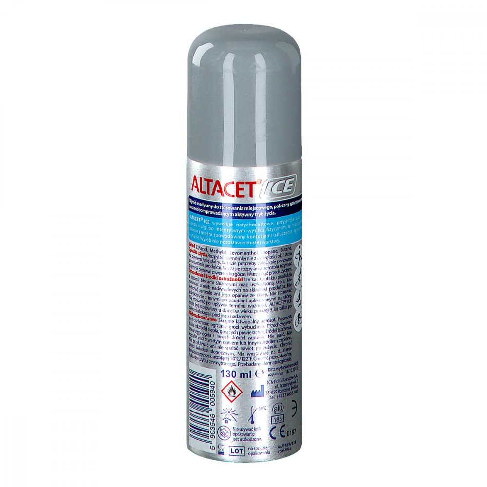 Altacet ICE spray chłodzący na urazy, Altacet w sprayu - Apo-Discounter.pl