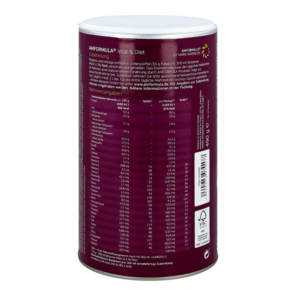 Amformula Diet Cappuccino Proszek 490 g | apteka internetowa apo ...