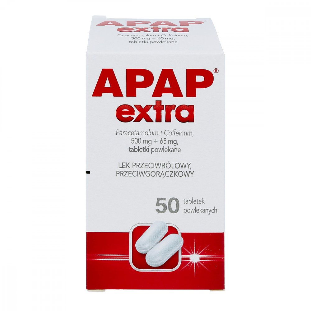 Apap Extra 50 tabletek, Apap Extra skład, dawkowanie - Apo-Discounter.pl