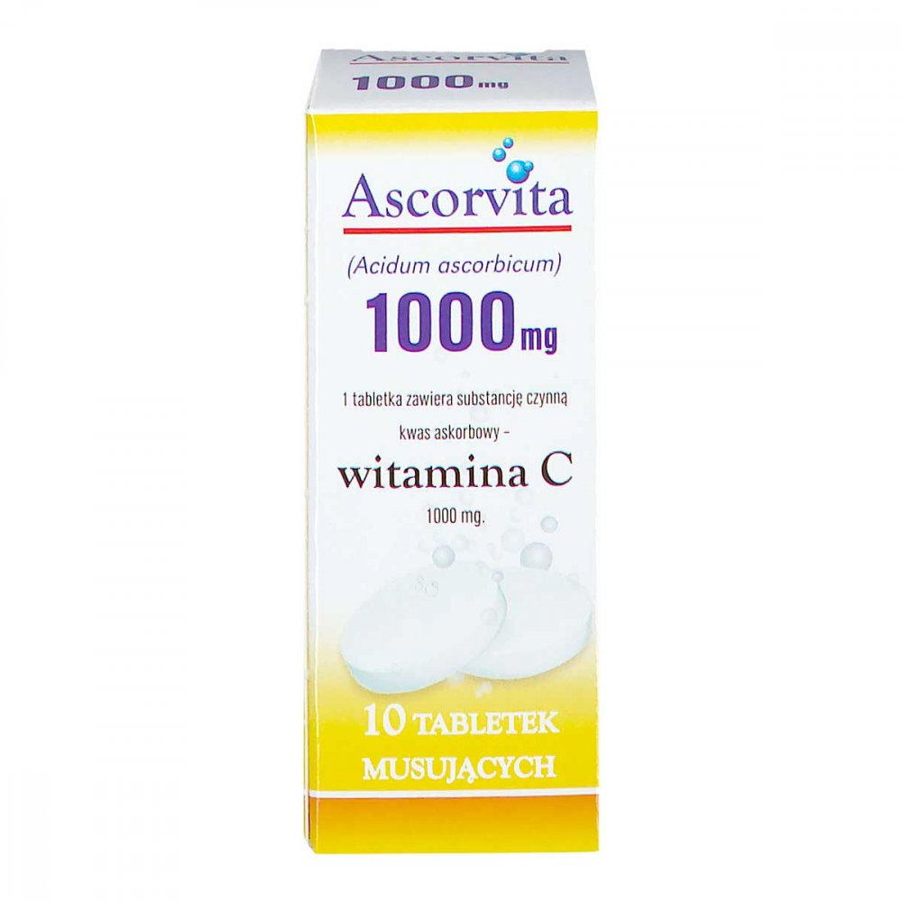 Ascorvita tabletki musujące 10 kup online