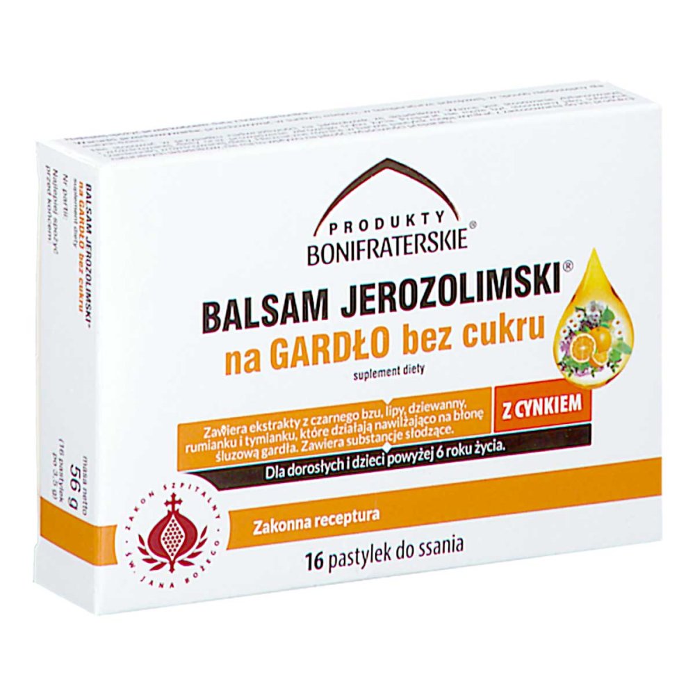 Balsam Jerozolimski tabletki do ssania, Balsam Jerozolimski na gardło ...