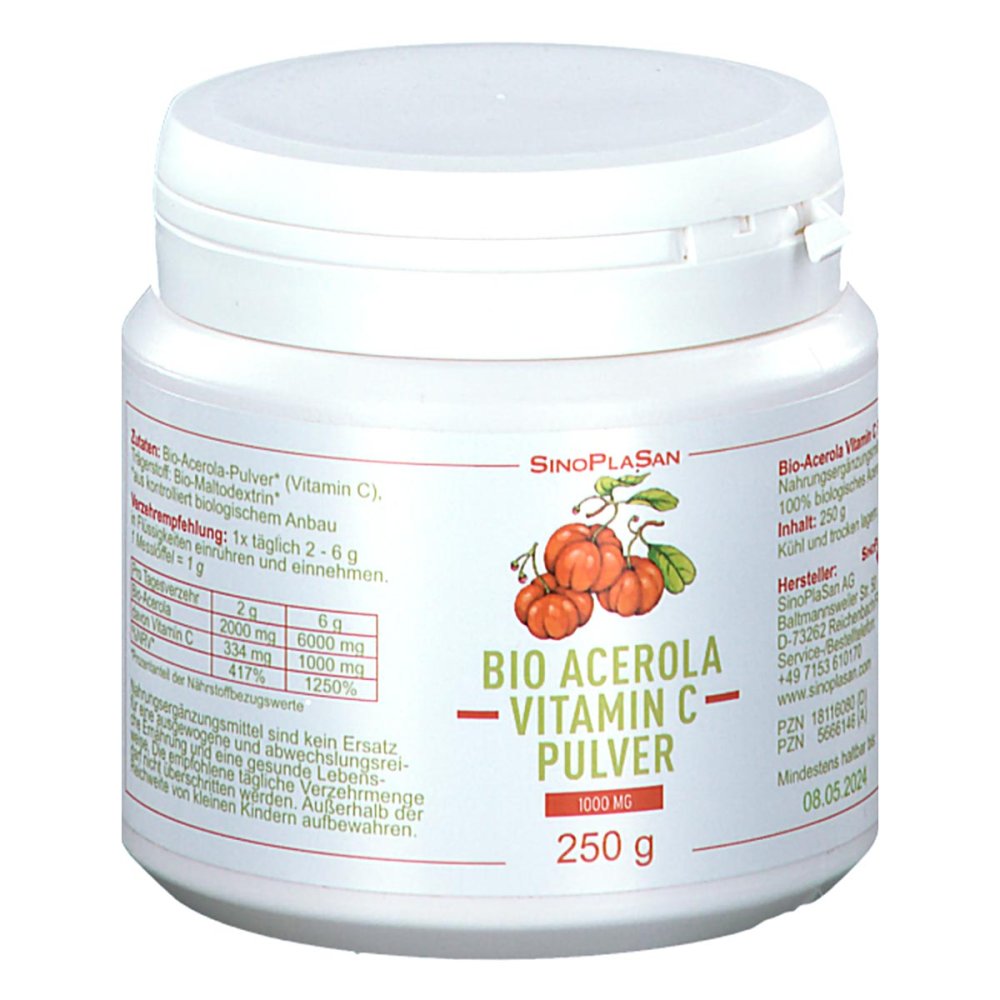 Bio Acerola Vitamin C1000 Mg Pulver 250 g kup online