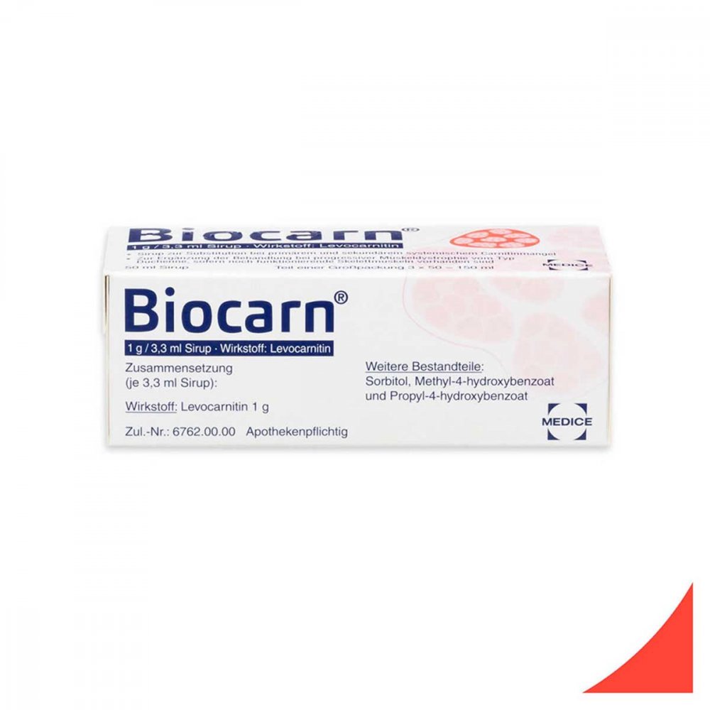 Biocarn Syrop 3X50 ml kup online | apteka internetowa apo-discounter.pl